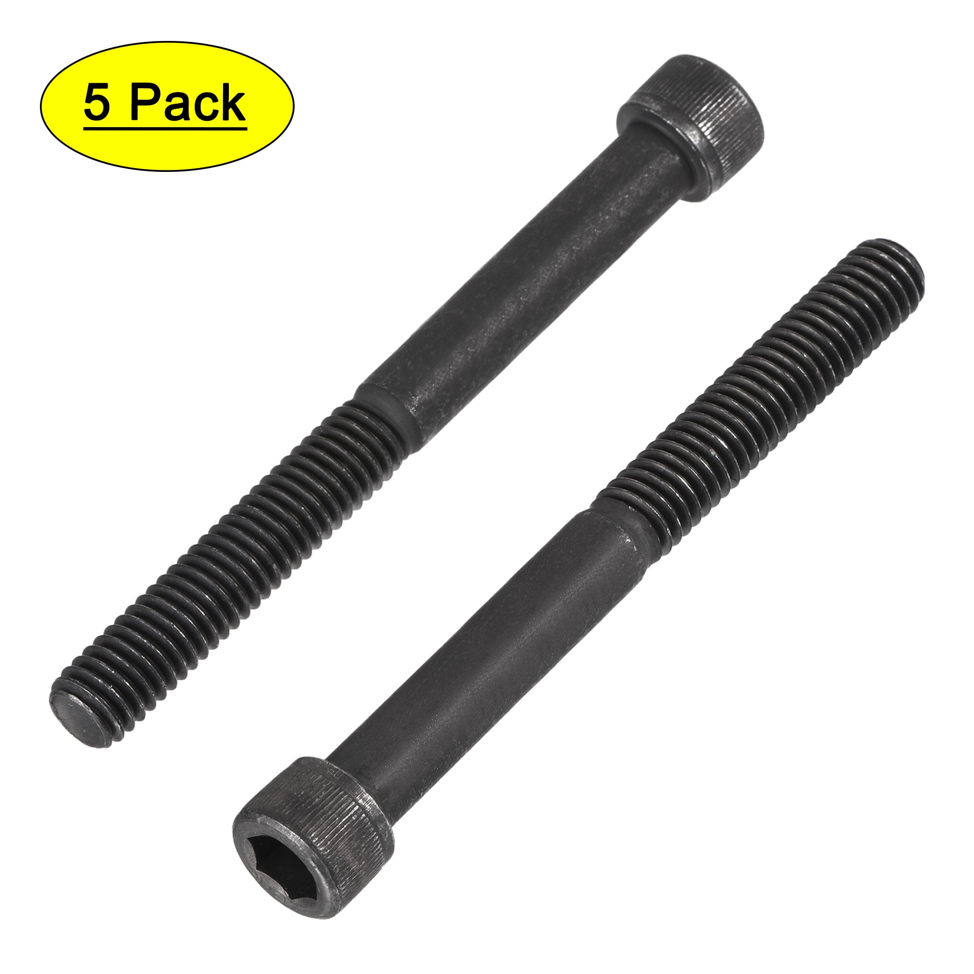 3/8-16x3-1/2" Hex Socket Bolts 12.9 Grade Alloy Steel Black Oxide 5 ...