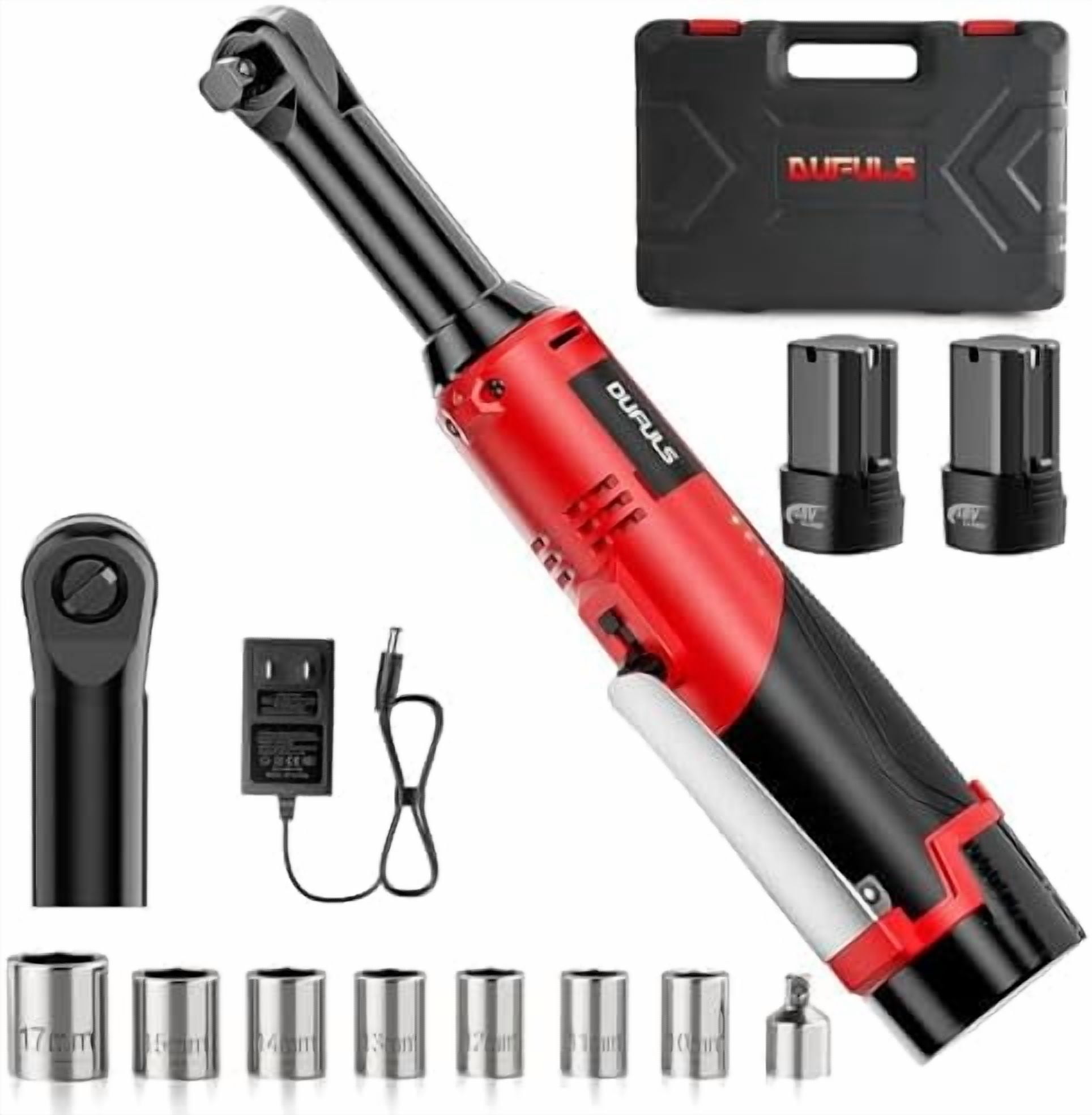 3/8" 18V Extended Cordless Ratchet Wrench, 550RPM 40 Ft-Lbs 4 Inch ...