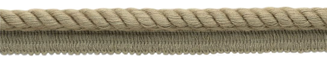 3/8" (1cm) Basic Collection Solid Twisted Rope Cord Trim with Lip ...