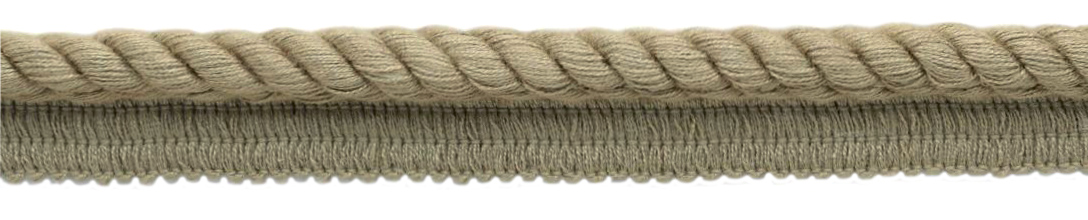 3/8" (1cm) Basic Collection Solid Twisted Rope Cord Trim with Lip ...