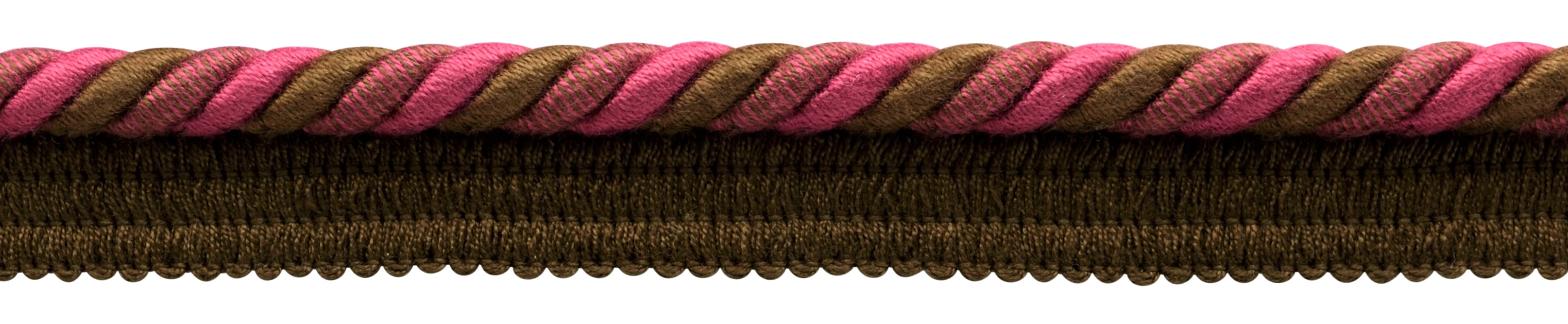 3/8" (1cm) Chocolate Collection Twisted Rope Cord Trim with Lip ...