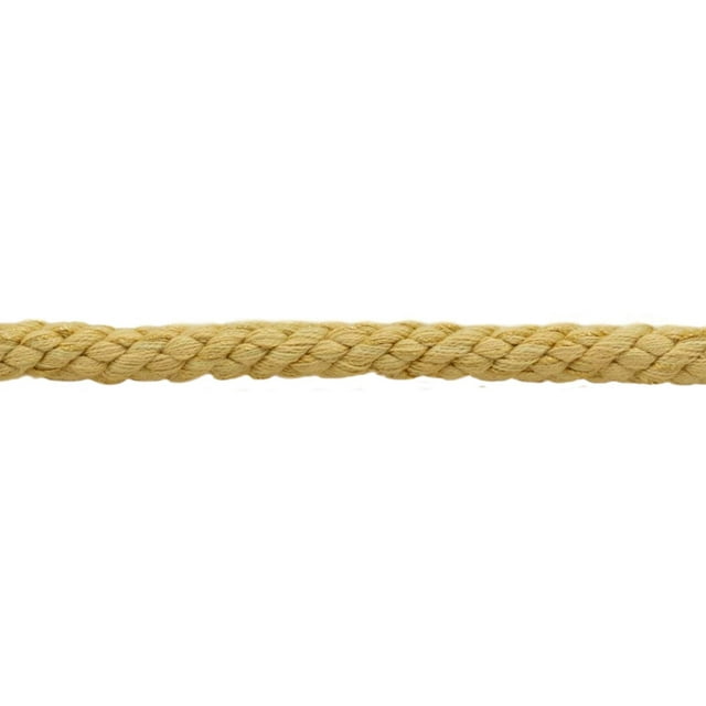 3/8" (1cm) Decorative Braided 6-ply Rope Cord Trim # 0038VNL,, Butter ...