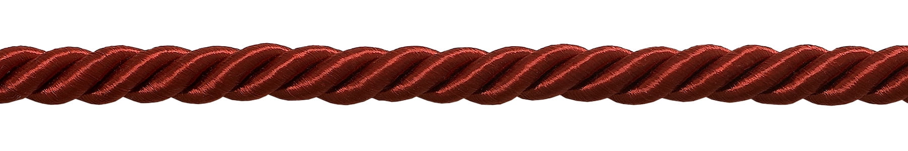 3/8" (1cm) Decorative Twisted 3-ply Rope Cord Trim # 0038NL,, Cherry ...
