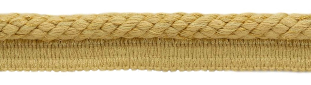 3/8" (1cm) Decorative Twisted Rope Cord with Lip | Cord Trim # 0038V ...