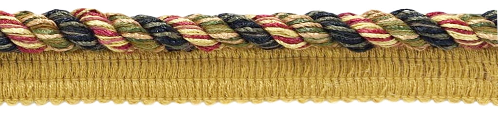 3/8" (1cm) Duke Collection Twisted Rope Cord Trim with Lip # 0038DKL ...