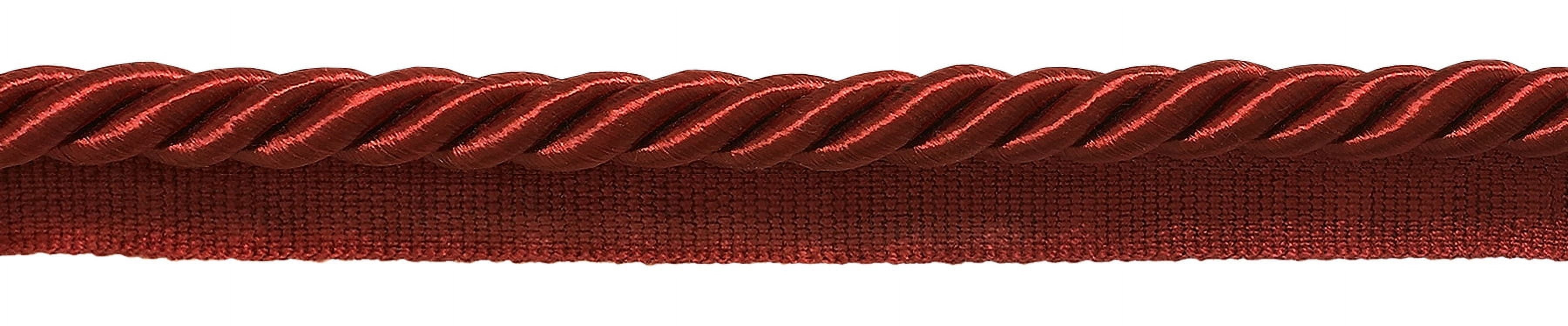 3/8" (1cm) Shiny Twisted Rope Cord with Lip | Cord Trim # 0038S ...