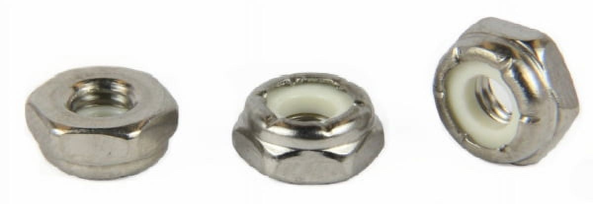 3/8-24 NTE Nylon Insert Locknuts / Thin Style / Steel / Zinc - 1000 Piece Carton - Walmart.com