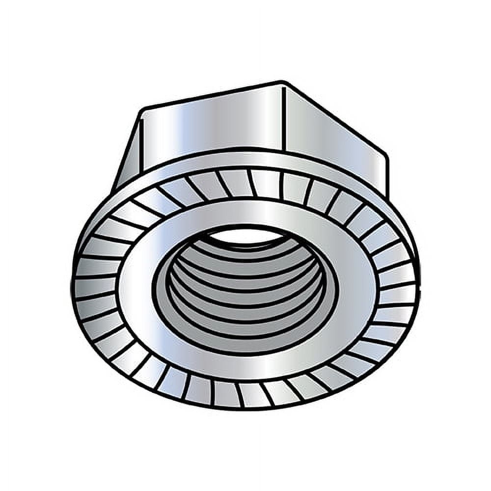 3/8-24 Serrated Flange Hex Lock Nuts Case Hardened HR15N 78/90 Zinc ...
