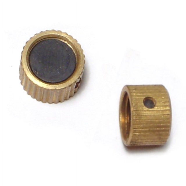 3/8"-24 x 7/16" Brass Fine Thread Bleeder Caps - Walmart.com