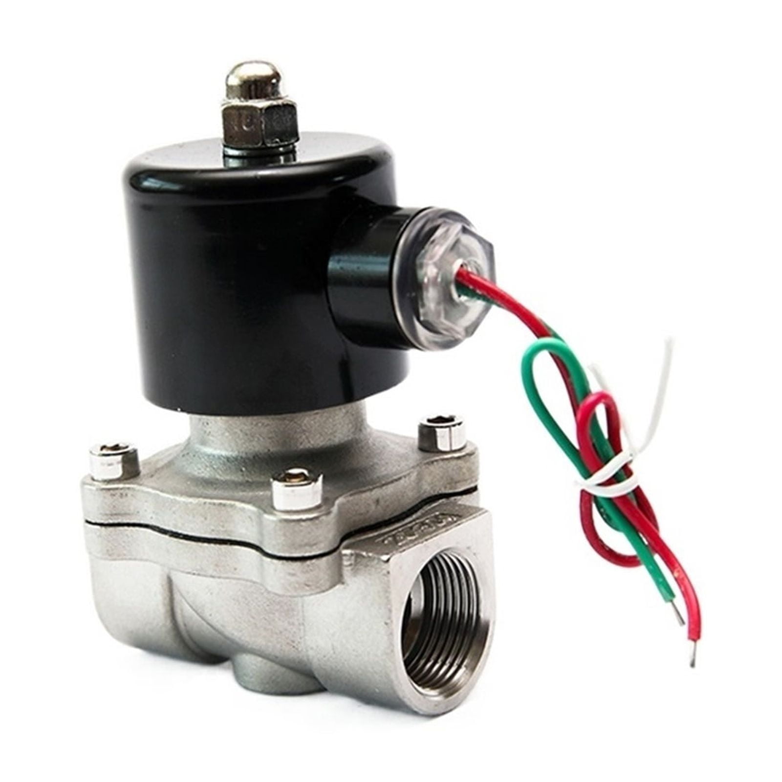 3/8" 3/4" Normally Closed Stainless Steel Solenoid Valve 12VDC 24VDC 24VAC Electric Solenoid ...