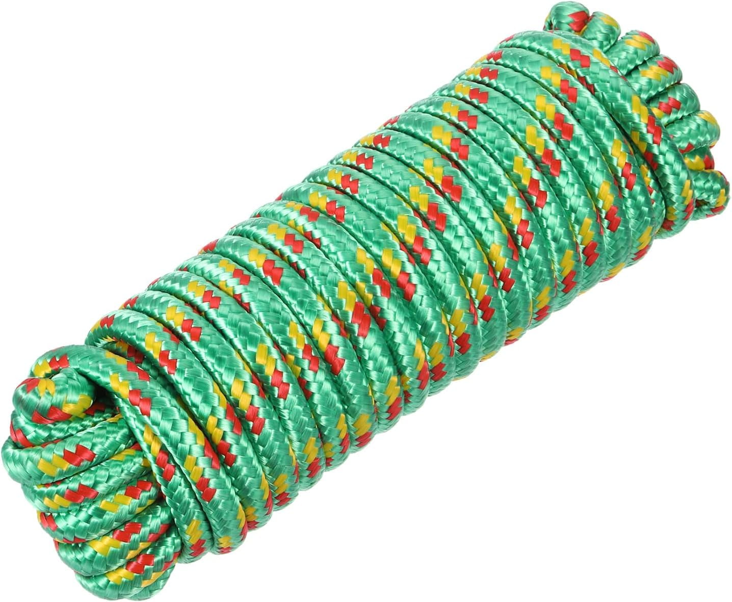 3/8" 49ft Diamond Braided Ropes Green Nylon Rope Polypropylene Flag ...
