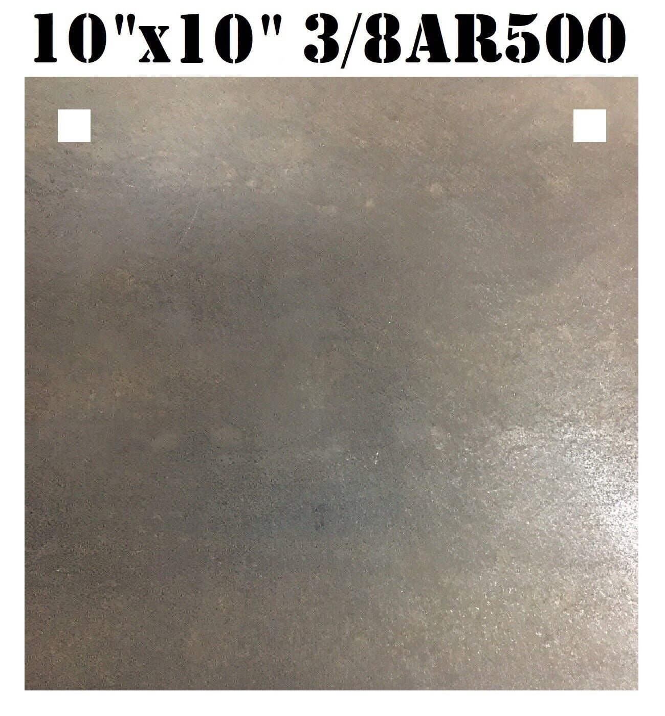 3/8" AR500 10"x10" Square Steel Shooting Target - Pistol/RIfle Gong - 1 ...