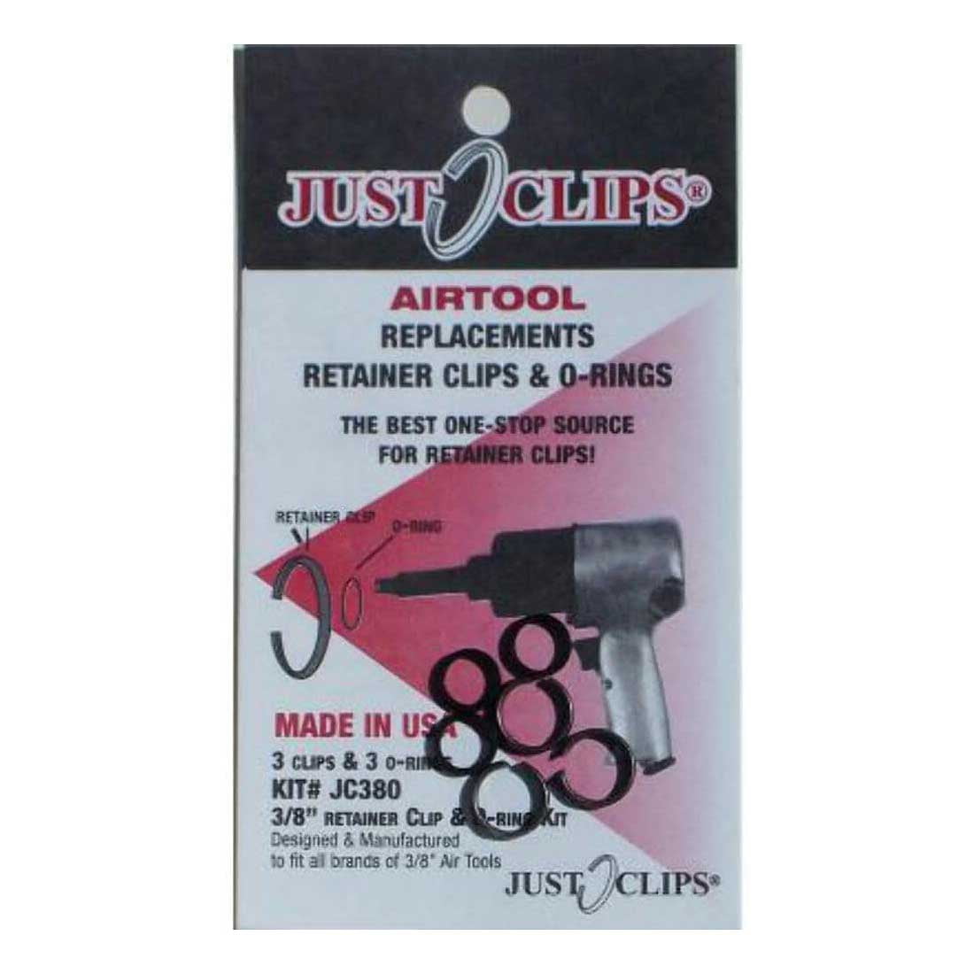 3/8" Anvil Retainer Clip and O-Ring Kit JC38012 - Walmart.com