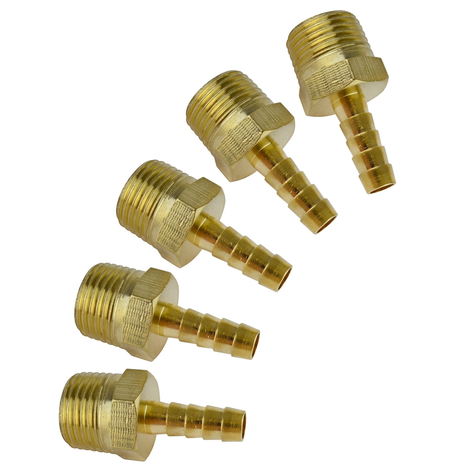 3/8" BSP Thread Hose Tail for 1/4" Pipe/ Hose Connector Air Fitting 5 ...