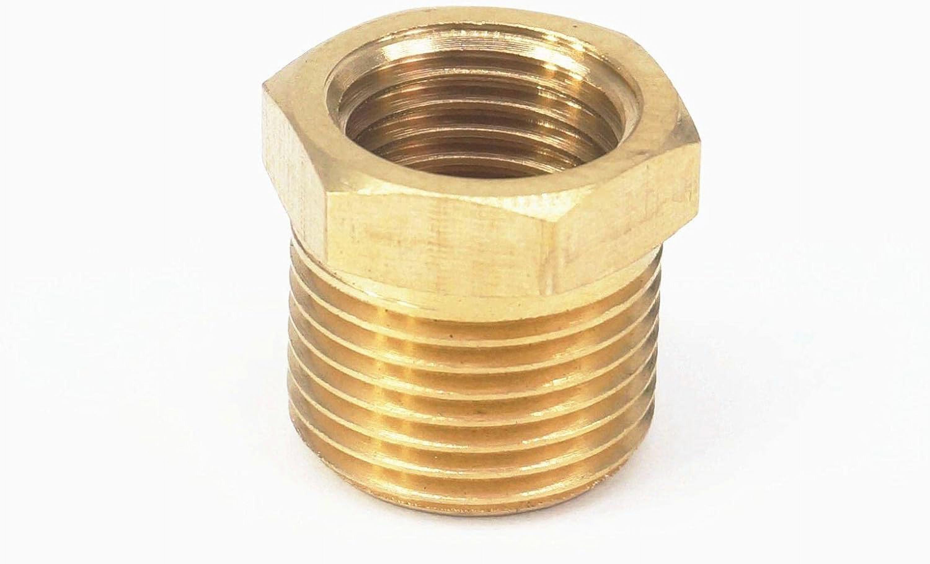 3/8" BSPT Male x 1/8" NPT Female Reducing Bushing Brass Pipe Fitting ...