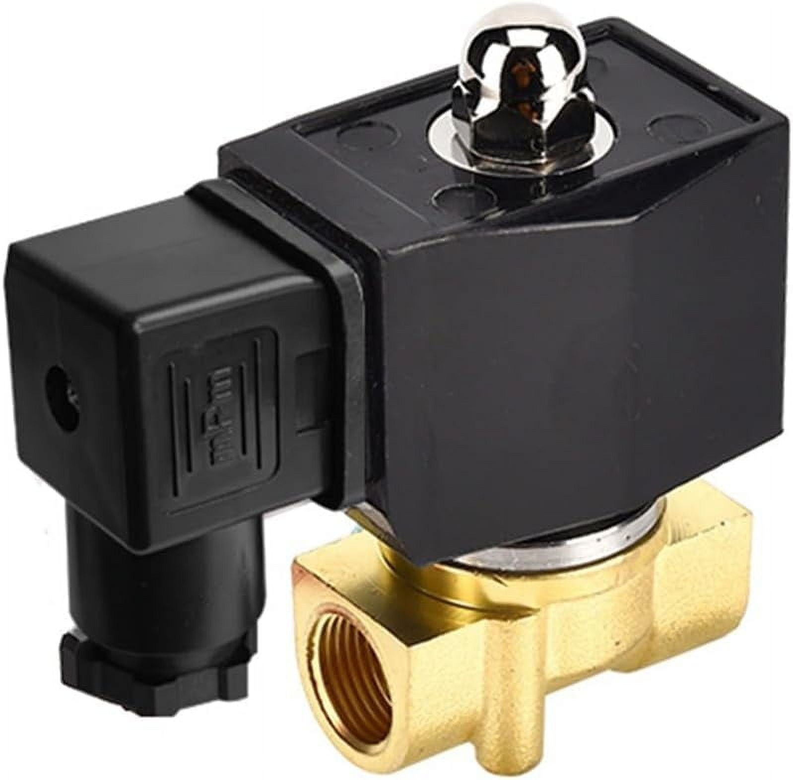 3/8" Brass Electric Solenoid Valve IP65 Waterproof Normally Closed Brass Solenoid Valve 24V 12V ...