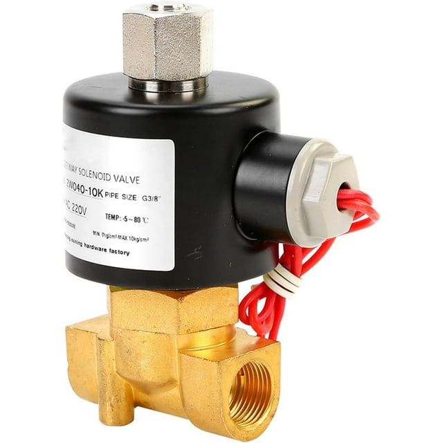 3/8" Brass Solenoid Valve Water DN10 24V 12V 220V 110V Normally Open ...