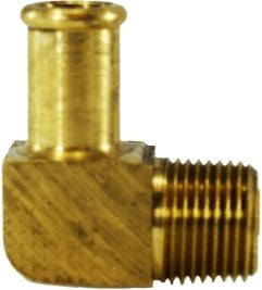 3/8 Bubble Barb X 3/8 MIP 90 Elbow, Hose Barb, Brass Fittings - Walmart.com