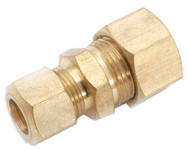 3/8" Compression x 1/4" Compression Brass Reducing Union Lead Free Com, pack of 5 - Walmart.com