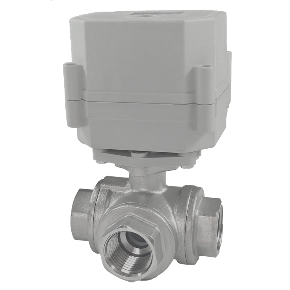 3/8" DN10 Two wires control Electric Ball Valve,AC110-230V Stainless ...