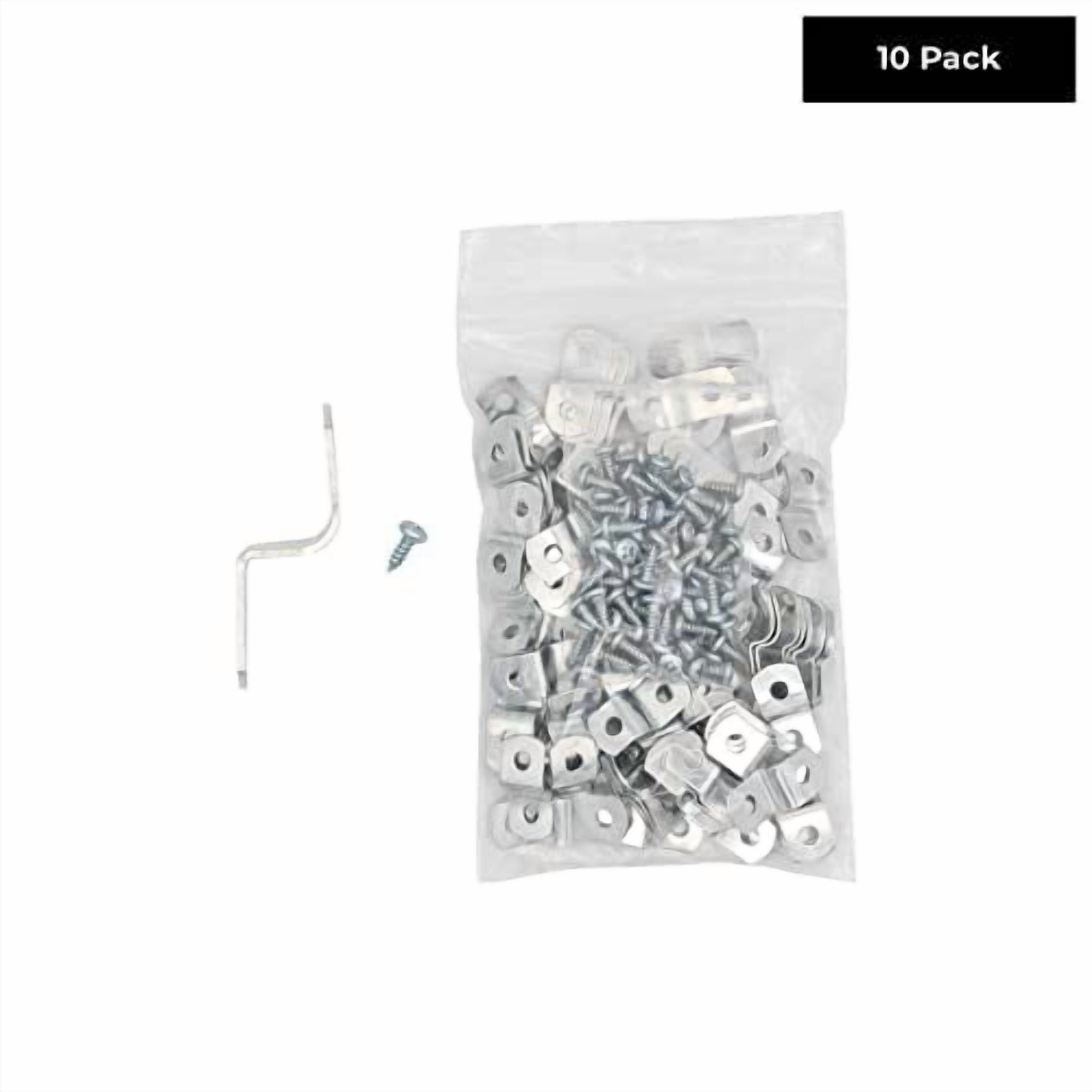 3/8" Depth Flat Offset Mounting Canvas Clips for Picture Framing Pack ...
