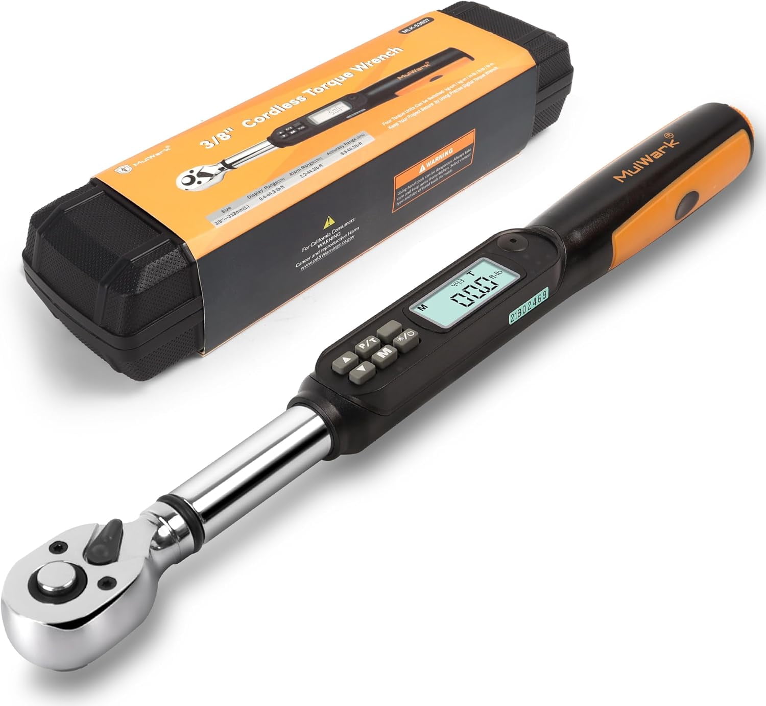 3/8" Digital Torque Wrench Electronic Set, with Buzzer & LED, 2.2-44.3 ...