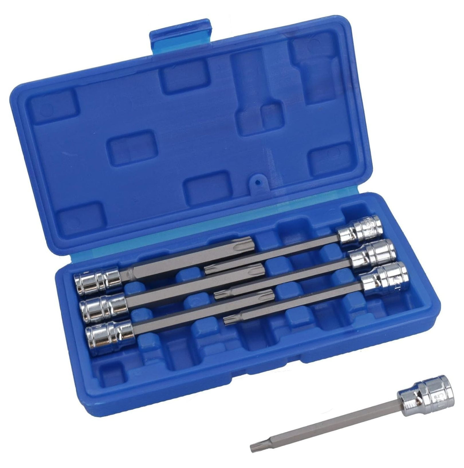 3/8" Drive Extra Long Male Tamper Torx Star Bits Security T25 - T60 8pc ...