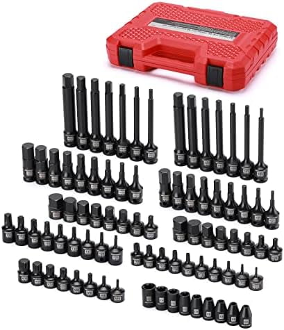 3/8" Drive Master Hex Bit Impact Socket Set, Solid One Piece ...