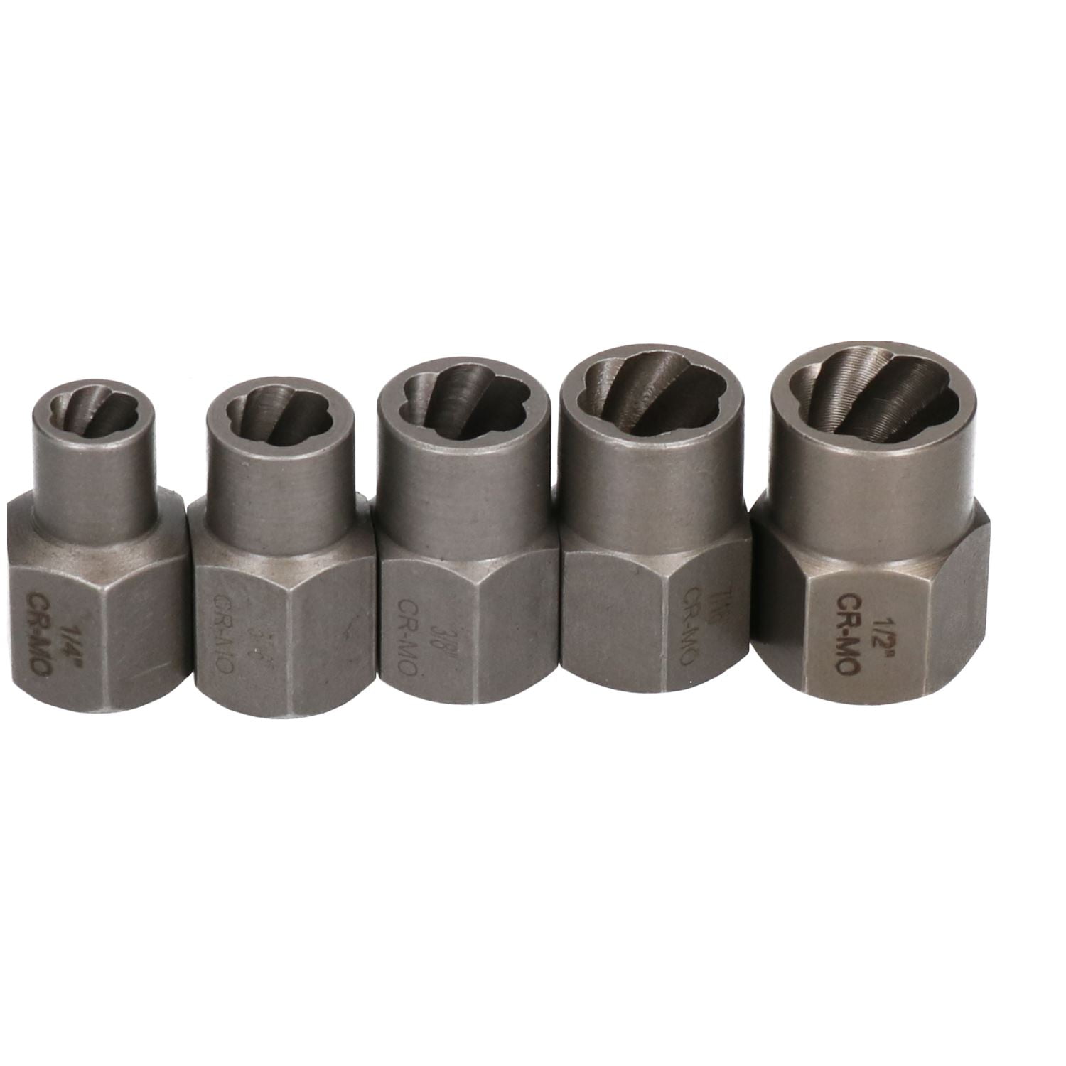 3/8" Drive Shallow Bolt Extractor Remover Removal Set 1/4" - 1/2" 5pc ...