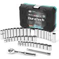 3/8" Drive Socket Set, 40 Piece Tool Set Including Standard (SAE) and ...