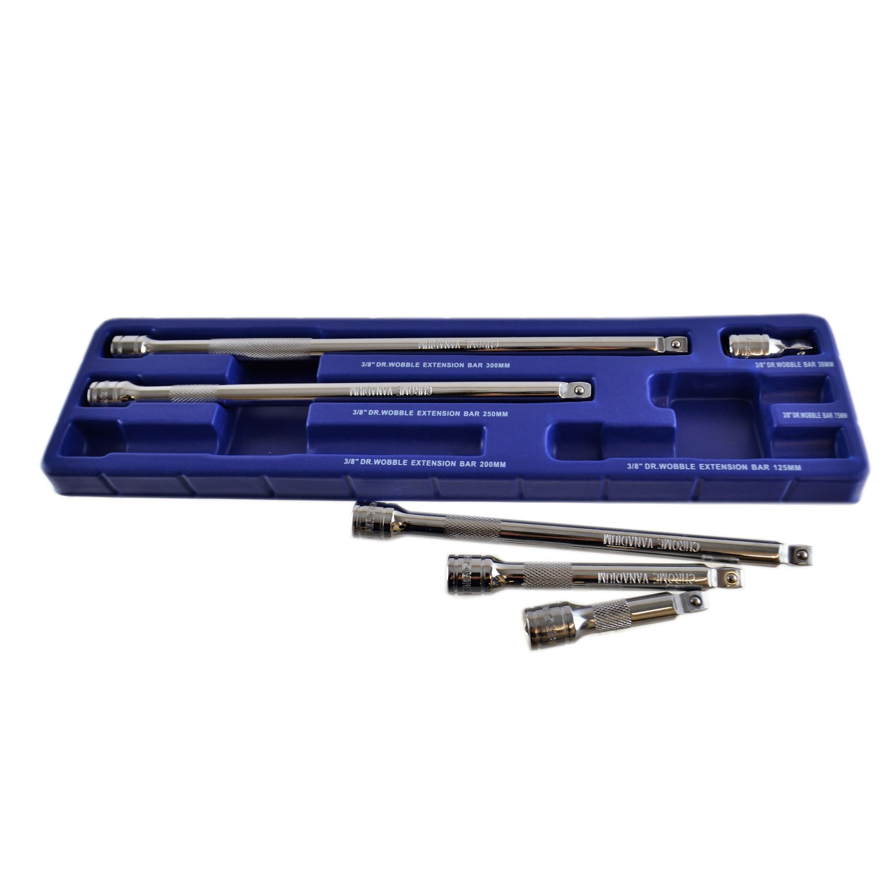 3/8" Drive Wobble Swivel Socket Extension Bar Set 38mm - 300mm 6pc - Walmart.com