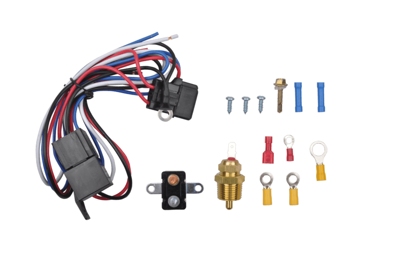 3/8" Electric Engine Fan Thermostat Temperature Relay Switch Sensor Kit ...