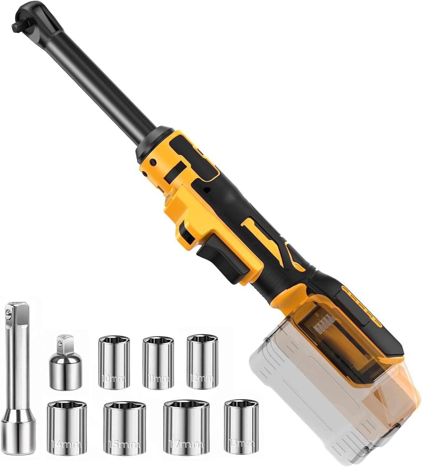 3/8 Extended Cordless Ratchet Wrench, Compatible with Dewalt 20V MAX ...