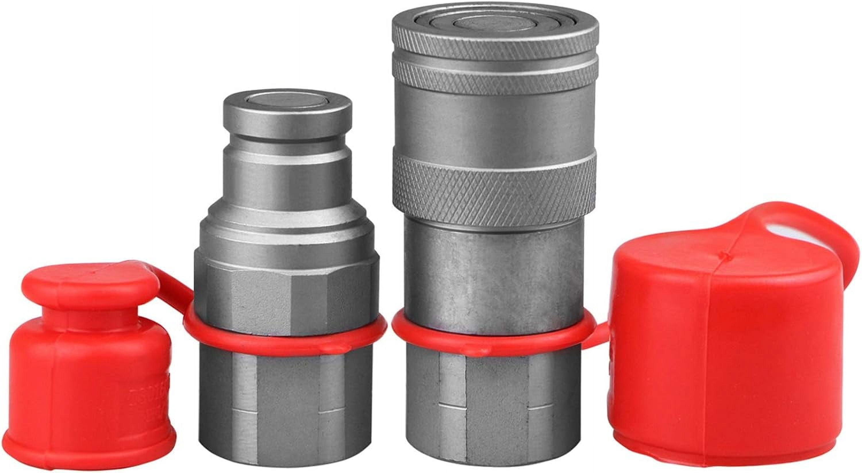 3/8" Flat Face Hydraulic Quick Connect Couplers/Couplings with Dust ...