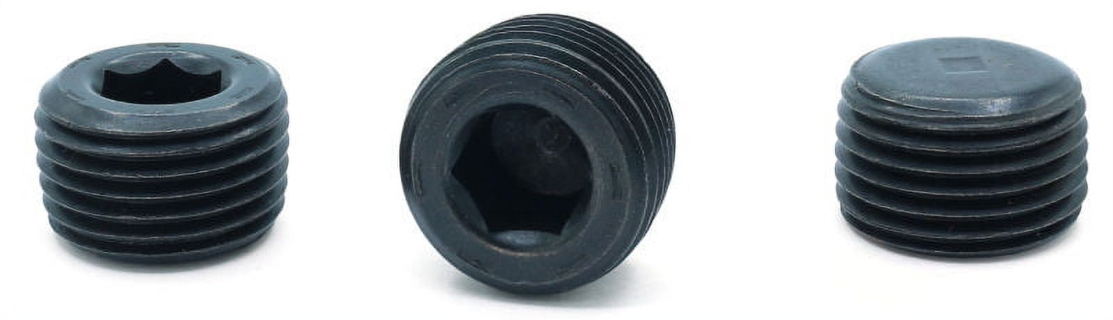 3/8" Flush Seating Socket Pipe Plugs / 7/8" Taper / Steel / Plain - 100 ...