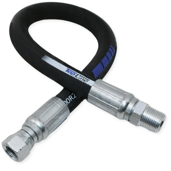 3/8" Hydraulic Hose Assembly 18 Inches – Female JIC x Male NPT, 7,250 ...