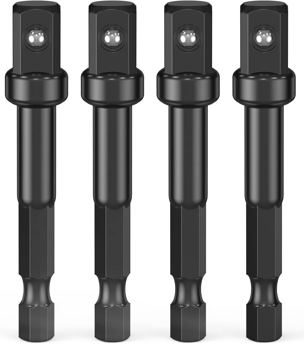 3/8 Impact Adapter, 4 Pack 3/8 Socket Adapter 1/4 Inch to 3/8 Socket ...