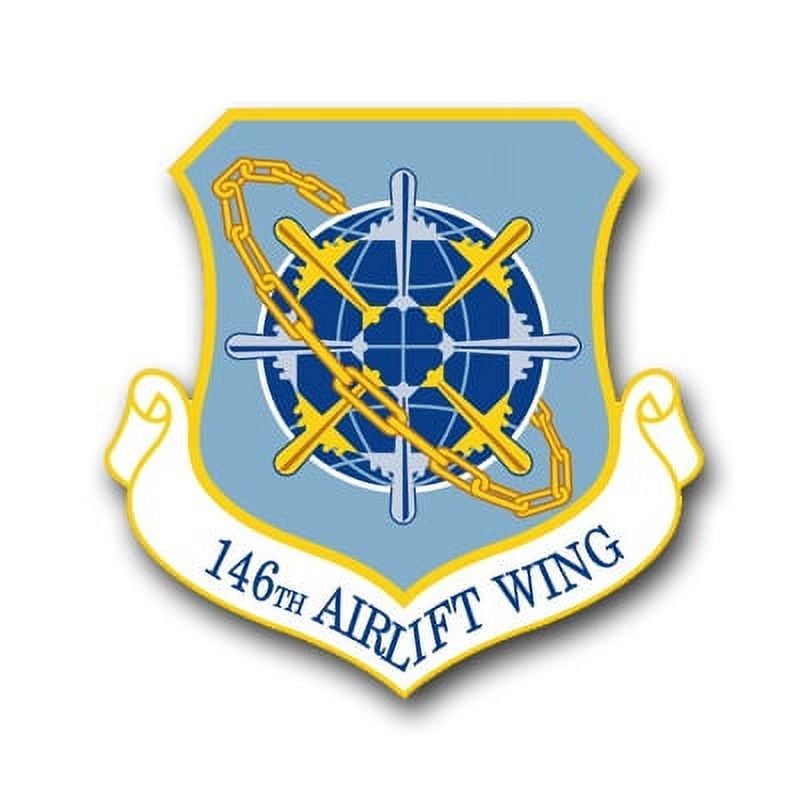 3.8 Inch Air Force 146th Airlift Wing Vinyl Transfer Decal - Walmart.com