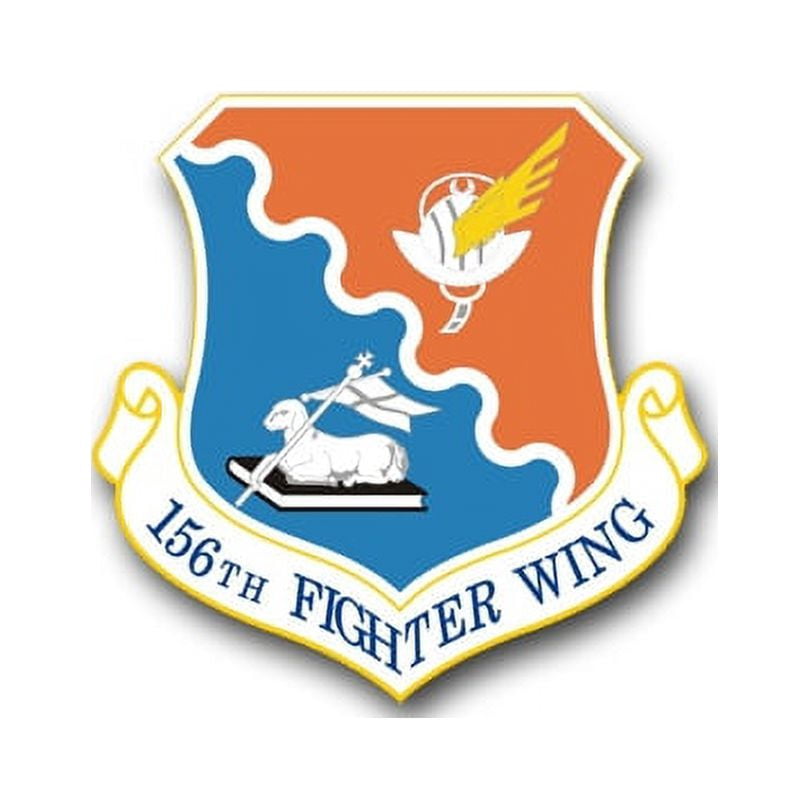 3.8 Inch Air Force 156th Fighter Wing Vinyl Transfer Decal - Walmart.com