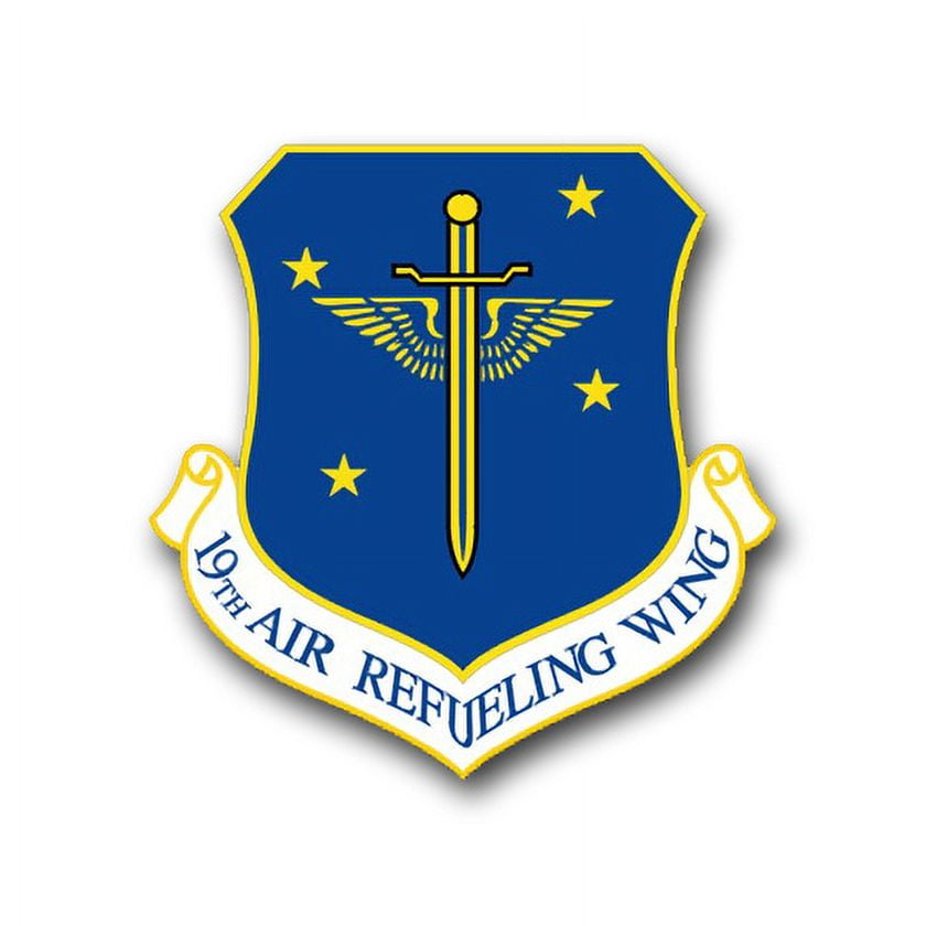 3.8 Inch Air Force 19th Air Refueling Wing Vinyl Transfer Decal ...