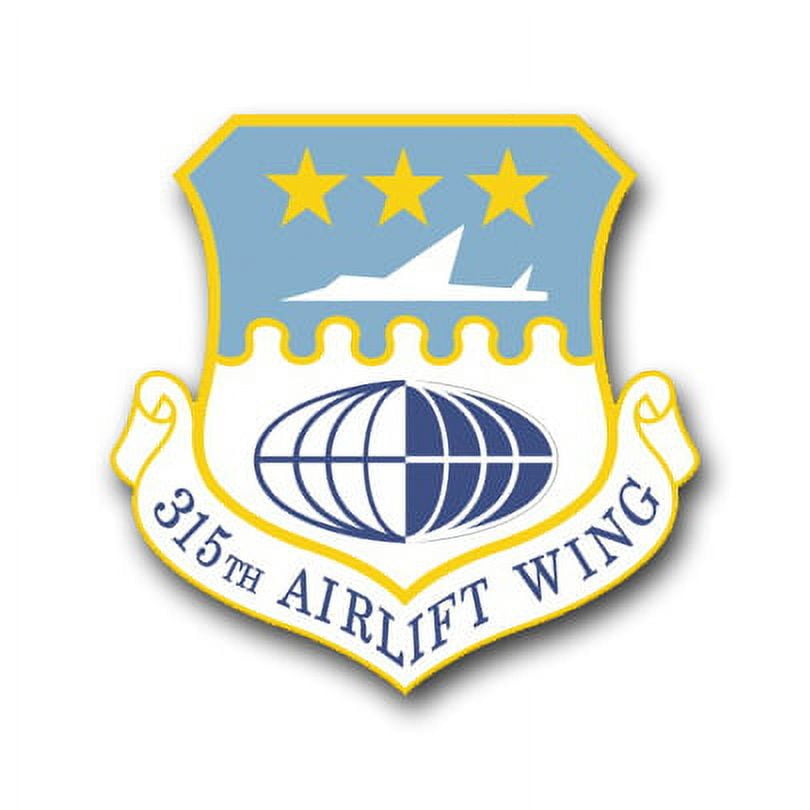 3.8 Inch Air Force 315th Airlift Wing Vinyl Transfer Decal - Walmart.com