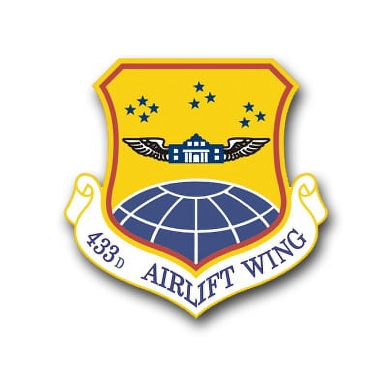 3.8 Inch Air Force 433rd Airlift Wing Vinyl Transfer Decal - Walmart.com
