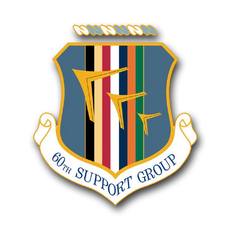 3.8 Inch Air Force 60th Support Group Vinyl Transfer Decal - Walmart.com