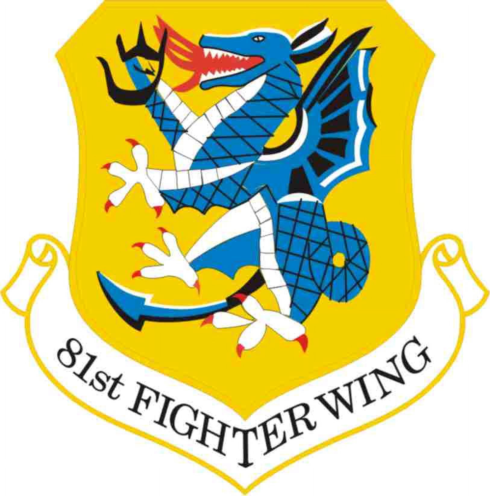 3.8 Inch Air Force 81st Fighter Wing Vinyl Transfer Decal - Walmart.com