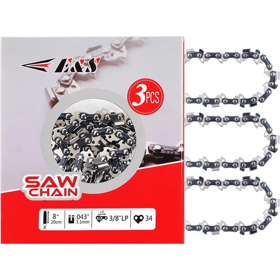 3 8 Inch Chainaw Chain 3/8" LP Pitch .043" Gaug 34 Driv Link mi-Chil ...