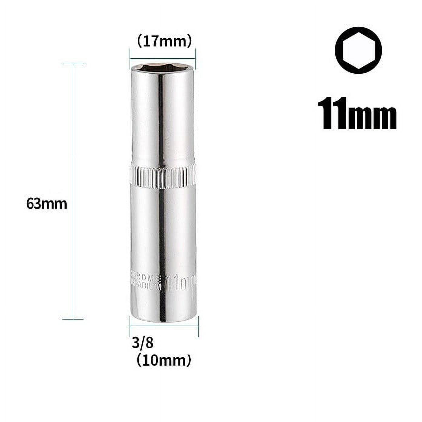 3/8 Inch Deep Socket Adapter for Hex Socket Wrench - 8-24mm - Walmart.com