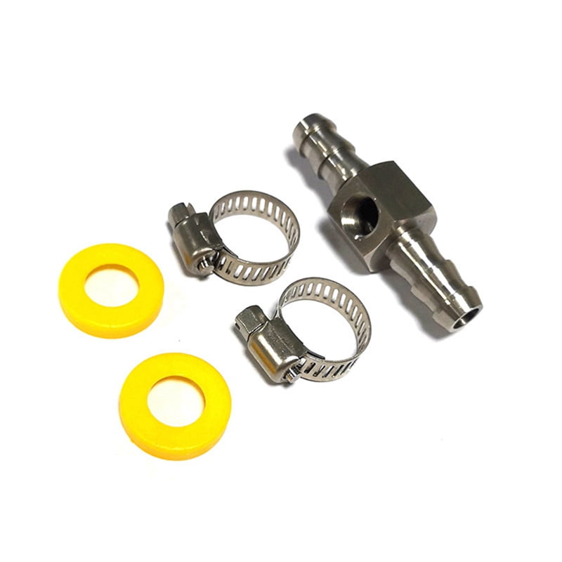 3/8 Inch Fuel Line Fuel Pressure T-Fitting Adapter for Fuel Pressure ...