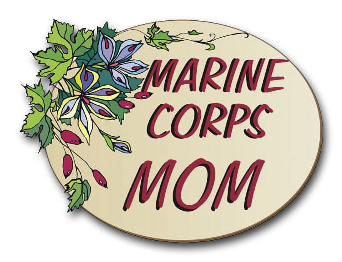 3.8 Inch Marine Corps Mom Pride Vinyl Transfer Decal - Walmart.com