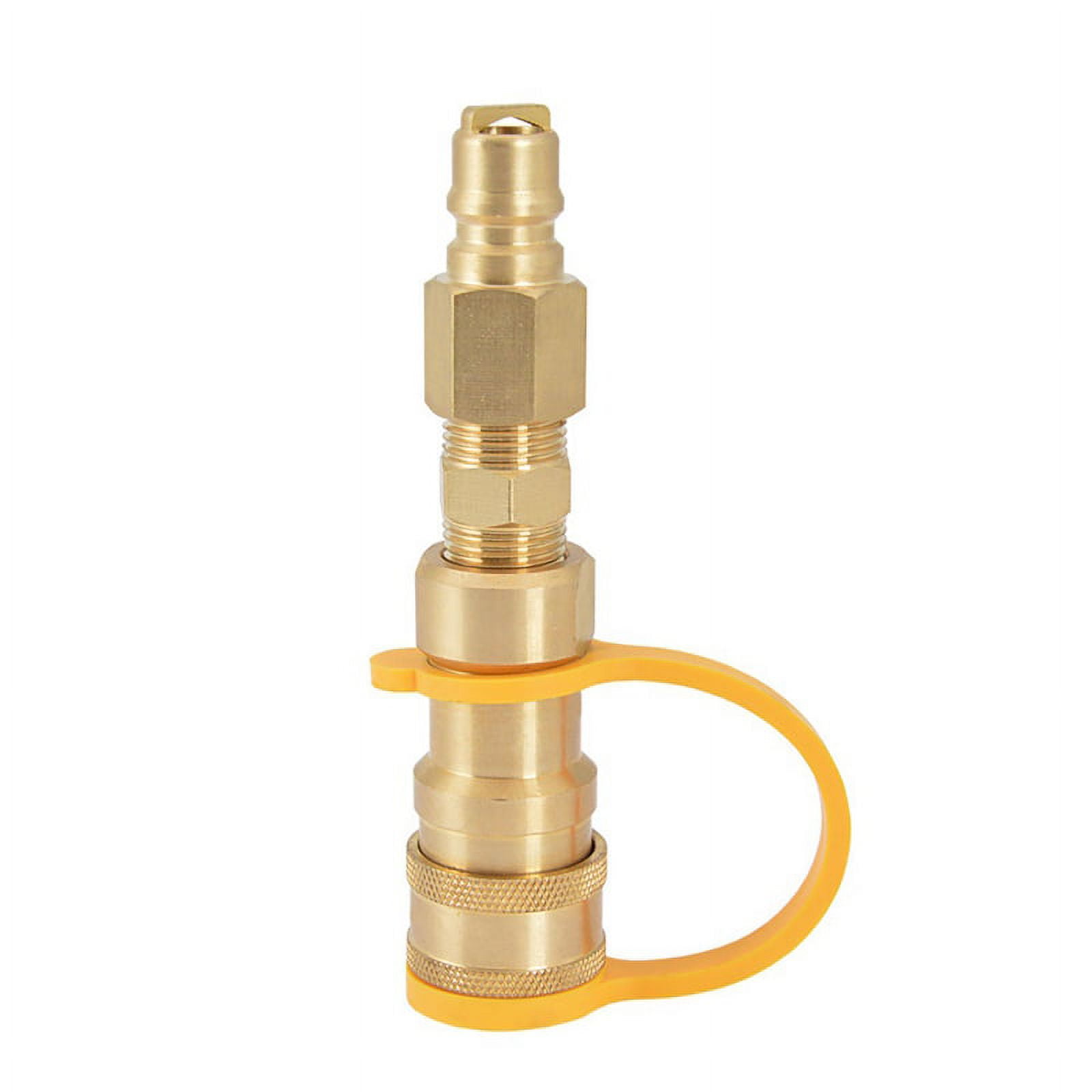 3/8 Inch Natural Gas Quick Connector Brass Propane Adapter Fittings for ...