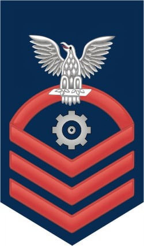 3.8 Inch Navy Chief Red E-7 Engineman EN Decal Sticker - Walmart.com